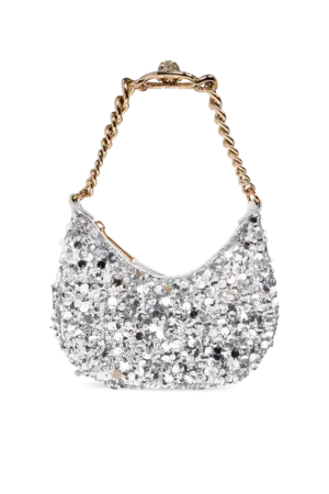 Kurt Geiger Small Chelsea Chain Handbag - Silver