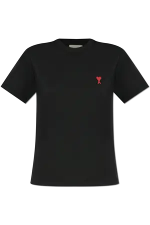 AMI Paris T-shirt With Logo - Black