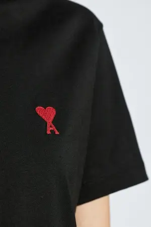 AMI Paris T-shirt With Logo - Black