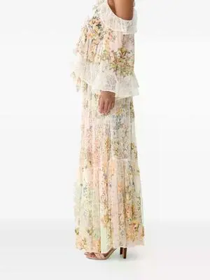 Camilla Floral Print Ruffled Top