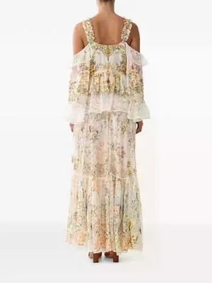 Camilla Floral Print Ruffled Top