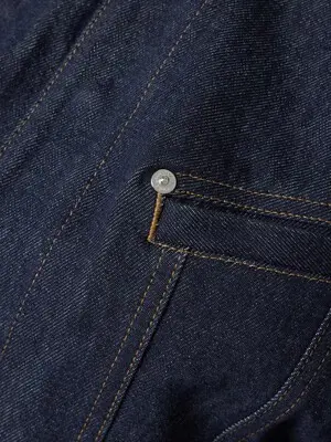 JEAN PAUL GAULTIER Paneled Topstitched Denim Jacket