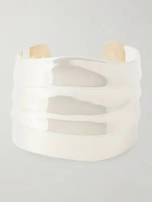 SOPHIE BUHAI Medium Wave Cuff - Silver