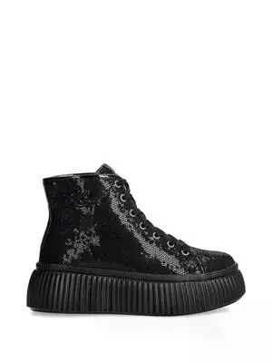 Karl Lagerfeld Sequin-embellished Platform Sneakers