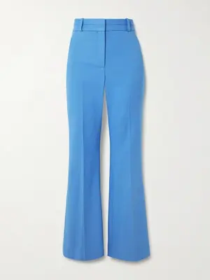 Veronica Beard Melvin Twill Flared Trousers