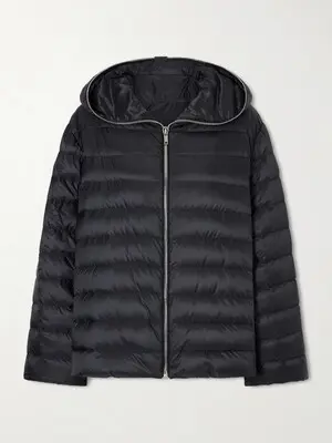 Rick Owens Moncler Hooded Quilted Down Jacket