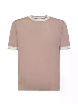 Eleventy Contrast-trim T-shirt