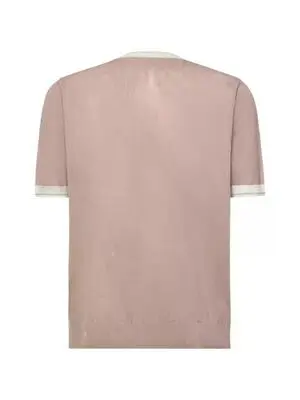 Eleventy Contrast-trim T-shirt
