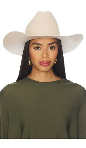 Gigi Pip Teddy Cowboy Hat - Cream