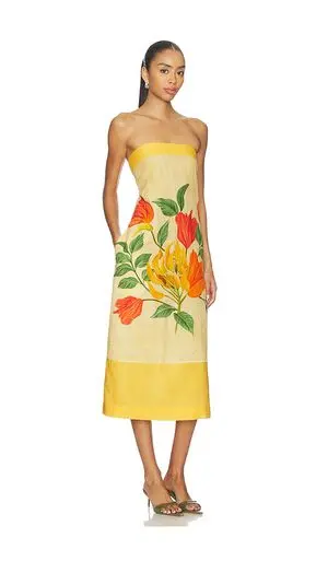 Verandah Strapless Shift Dress