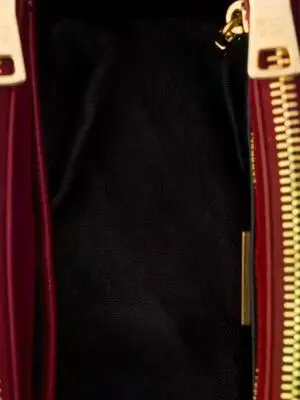 Prada Mini Galleria Saffiano Leather Tote Bag - Red