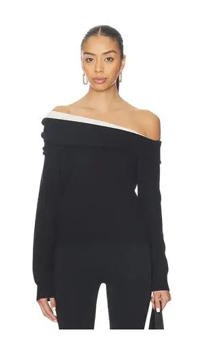 Line & Dot Ysa Off-the-shoulder Pullover Sweater