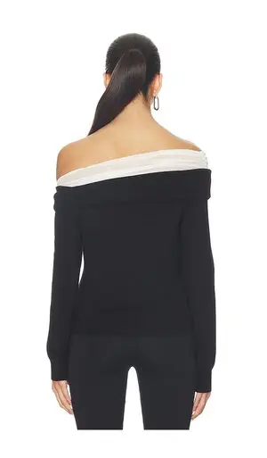 Line & Dot Ysa Off-the-shoulder Pullover Sweater