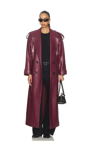 SELMACILEK Leather Trenchcoat