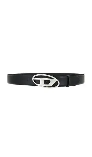 DIESEL D Oval Belt - Black
