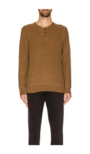 SCHOTT Button Henley Sweater