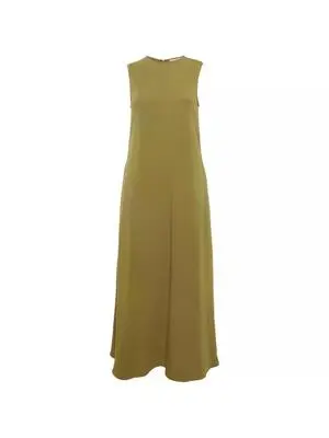 Asceno Crepe Sleeveless Maxi Dress - Green