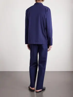 TEKLA Straight-leg Organic Cotton-poplin Pyjama Trousers