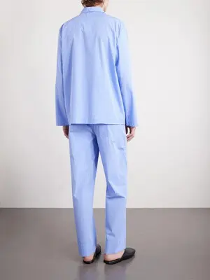 TEKLA Striped Organic Cotton-poplin Pyjama Trousers