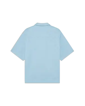 Casablanca Monogram Short Sleeve Shirt - Light Blue