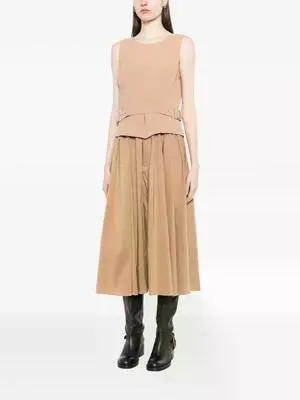 Karl Lagerfeld Belt-detail Midi Dress
