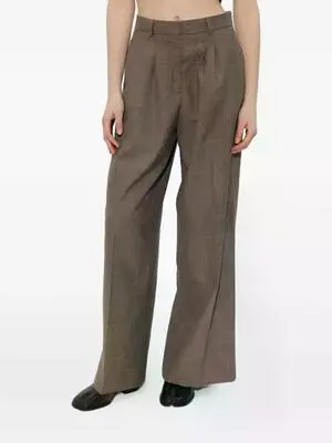 Officine Générale Pleated Wide-leg Trousers