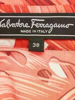 FERRAGAMO Tropical-print Cotton Shirt