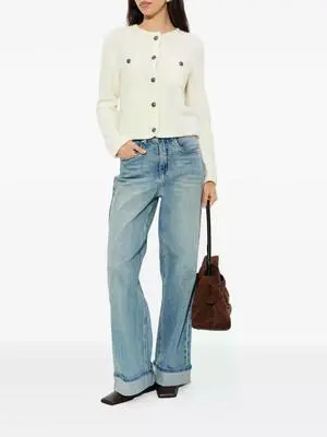 GESTUZ Buttoned Cardigan - Neutrals