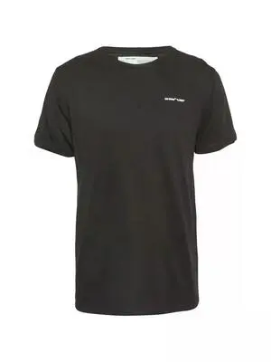 Off-White Cotton Crew-neck T-shirt - Black