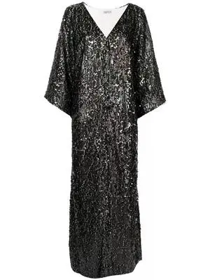 BARUNI Embellished Sequined Maxi Dress