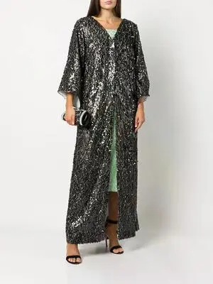 BARUNI Embellished Sequined Maxi Dress