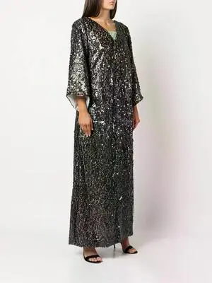BARUNI Embellished Sequined Maxi Dress