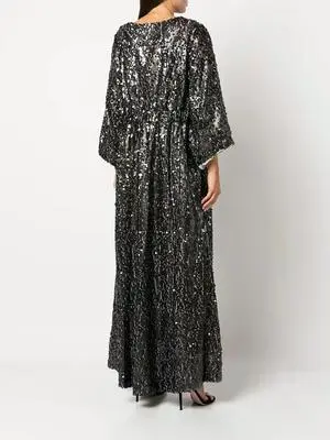 BARUNI Embellished Sequined Maxi Dress