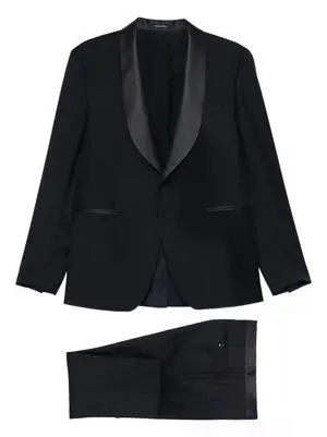 Tagliatore Shawl-lapel Tuxedo Suit - Blue