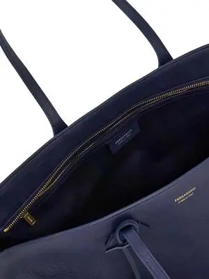 FERRAGAMO Large Top-zip Tote Bag - Blue