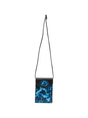 Burberry Camo-print Phone Pouch - Blue