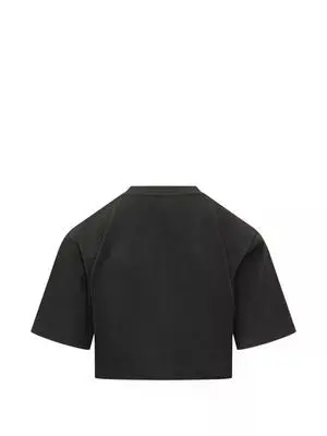 Off-White Off-stamp Ribbed Cropped T-shirt