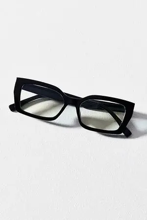 EYEKING Angled Rectangle Blue Light Readers - Black