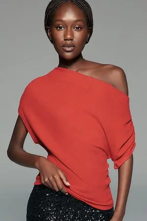 REFORMATION Iris Knit Top - Red