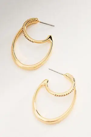 Ettika Hoop Earrings - Gold
