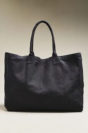 ANINE BING Leo Canvas Tote Bag - Blackened