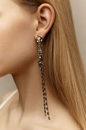 Shashi Chain Double Drop Earrings