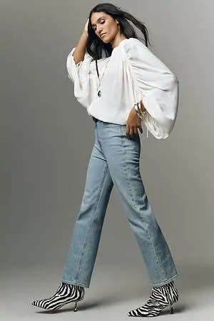 Paige High-rise Straight-leg Jeans - Glide
