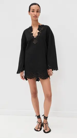 Isabel Marant Sherazade Mini Dress - Faded Black