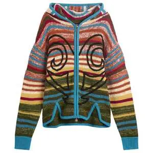 PAOLINA RUSSO Knitted Hoodie - Rainbow