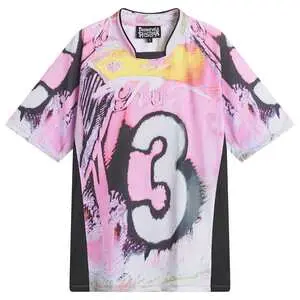 PAOLINA RUSSO Sport Loose Fit Short Sleeve Top - Pink