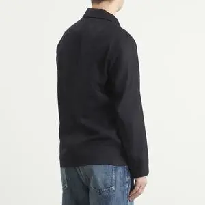 Dries Van Noten Pinstripe Worsted Wool Jacket - Navy