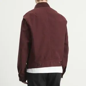 Dries Van Noten Overdyed Cotton Twill Bomber Jacket