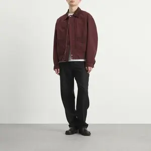 Dries Van Noten Overdyed Cotton Twill Bomber Jacket