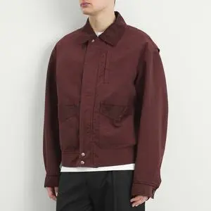 Dries Van Noten Overdyed Cotton Twill Bomber Jacket